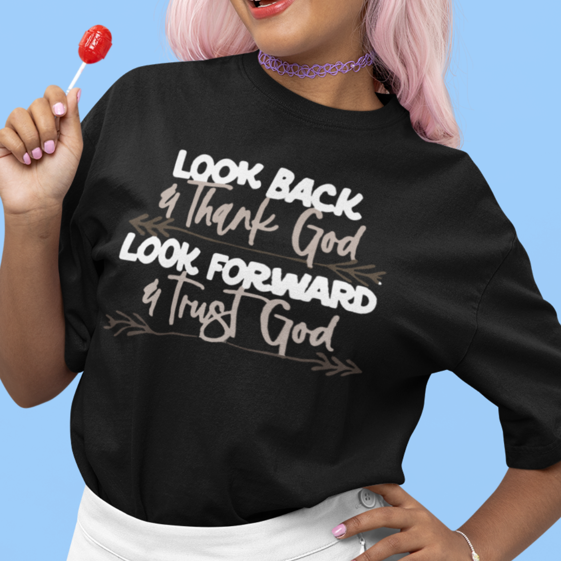 Look Back And Thank God T-Shirt – Christ Alone Prints